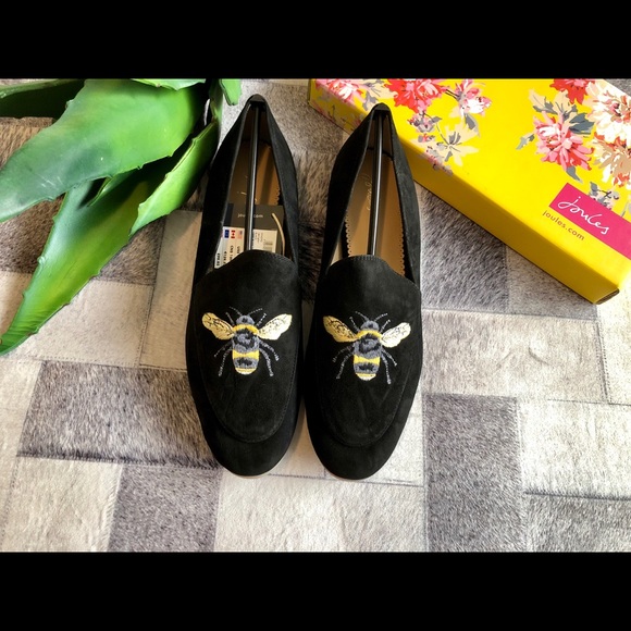 Joules | Shoes | Joules Bee Lexington Embroidered Suede Loafer | Poshmark